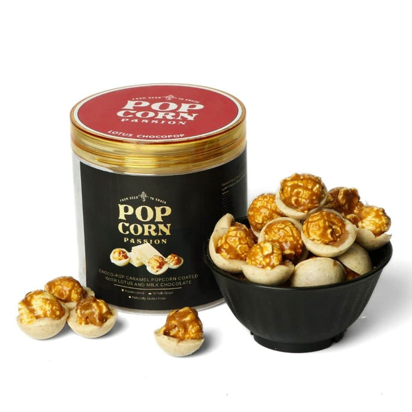 Caramel Popcorn coated with Lotus and Milk Chocolate - MRS Packaging Store