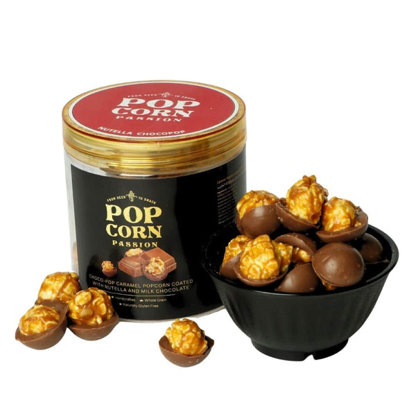 Caramel Popcorn coated with Nutella and Milk Chocolate - MRS Packaging ...